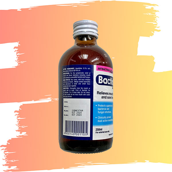 Tổng hợp đầy đủ thông tin về thuốc Bactidol®